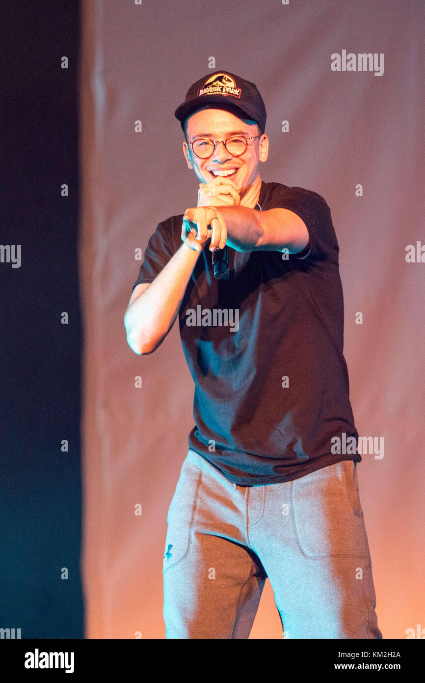 San Jose, California, USA. 2nd Dec, 2017. Rapper LOGIC (SIR ROBERT ...