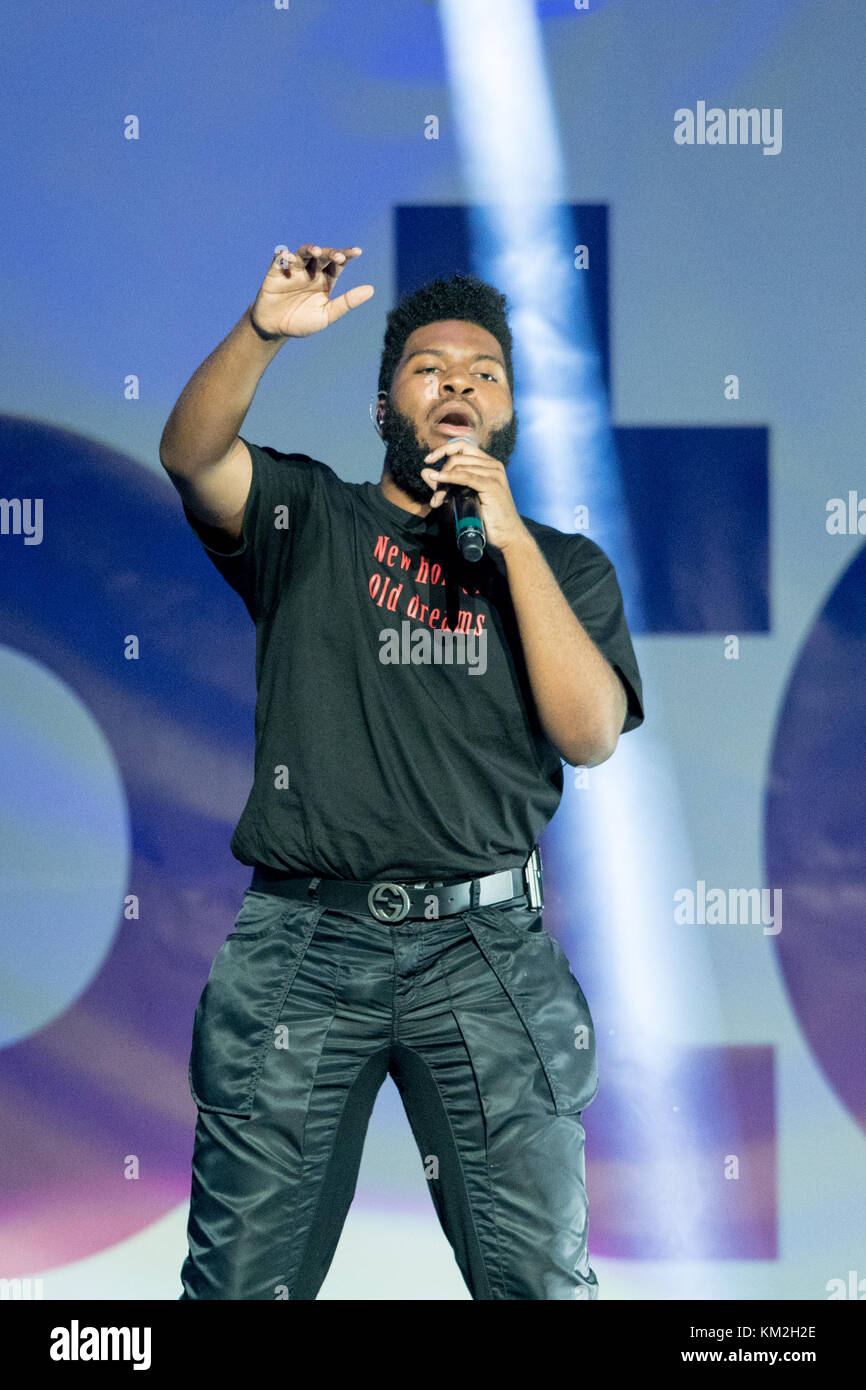 San Jose, California, USA. 2nd Dec, 2017. Singer KHALID (KHALID ...