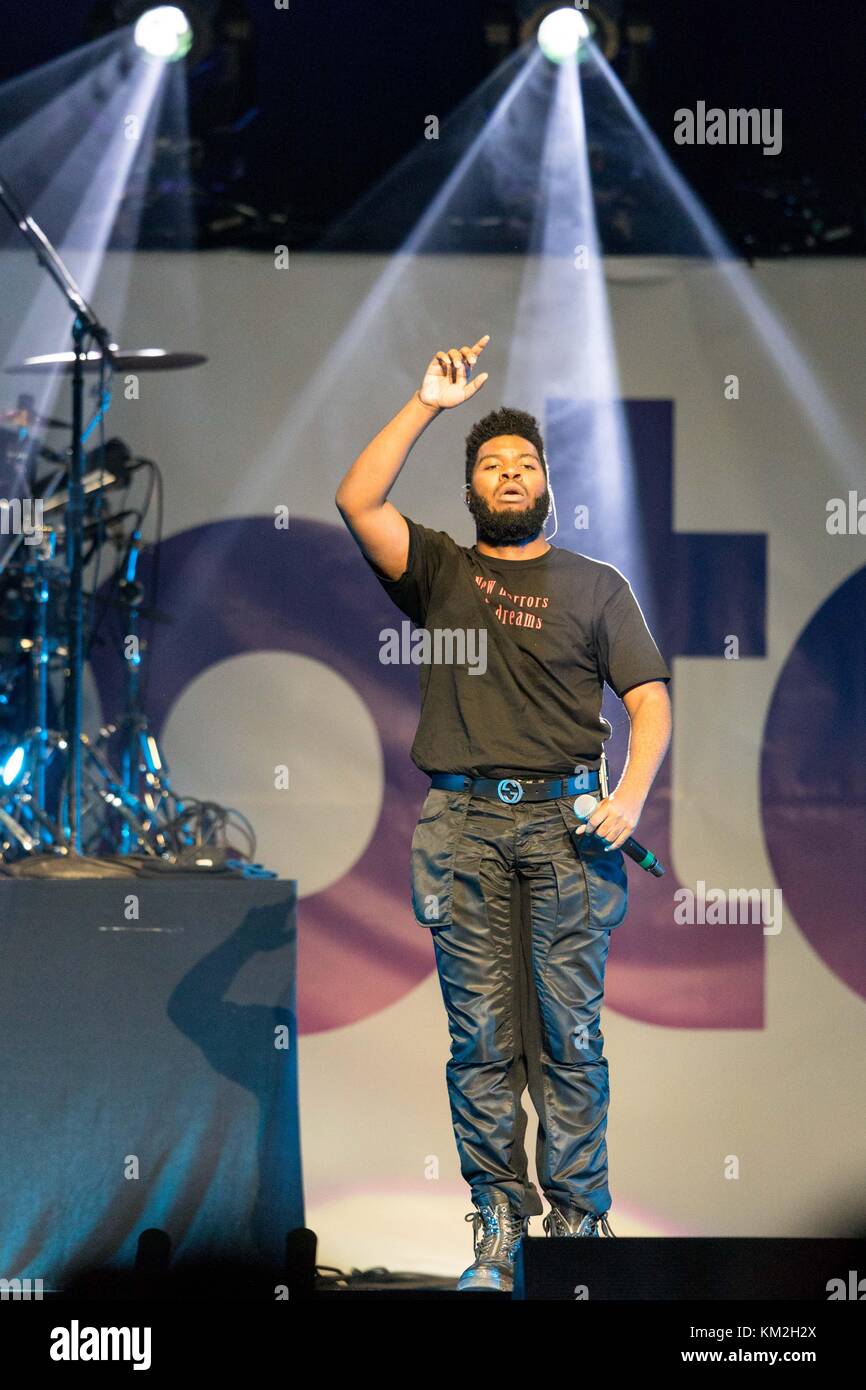 San Jose, California, USA. 2nd Dec, 2017. Singer KHALID (KHALID ...