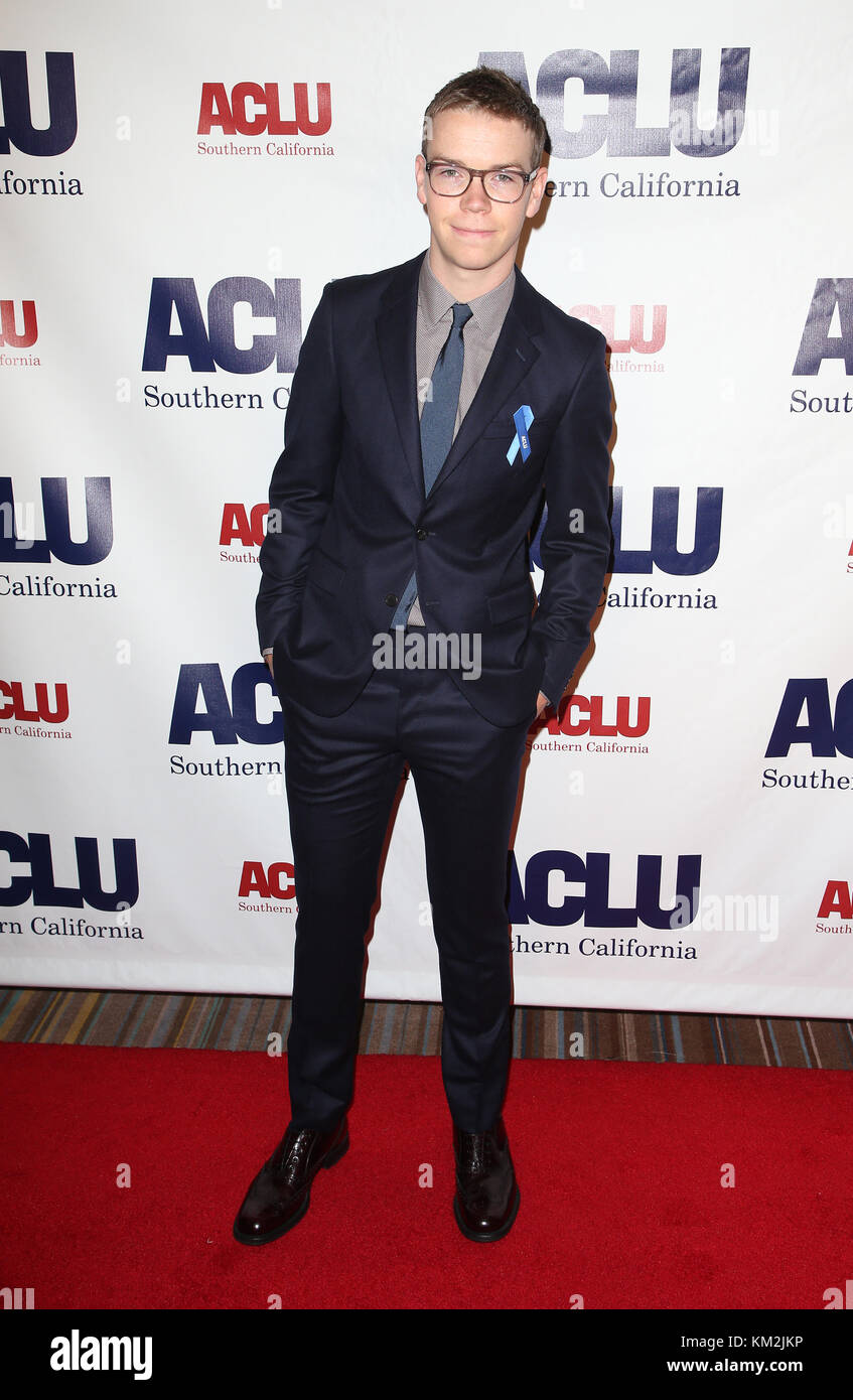 Beverly Hills, Ca. 3rd Dec, 2017. Will Poulter, at ACLU SoCal's Annual ...