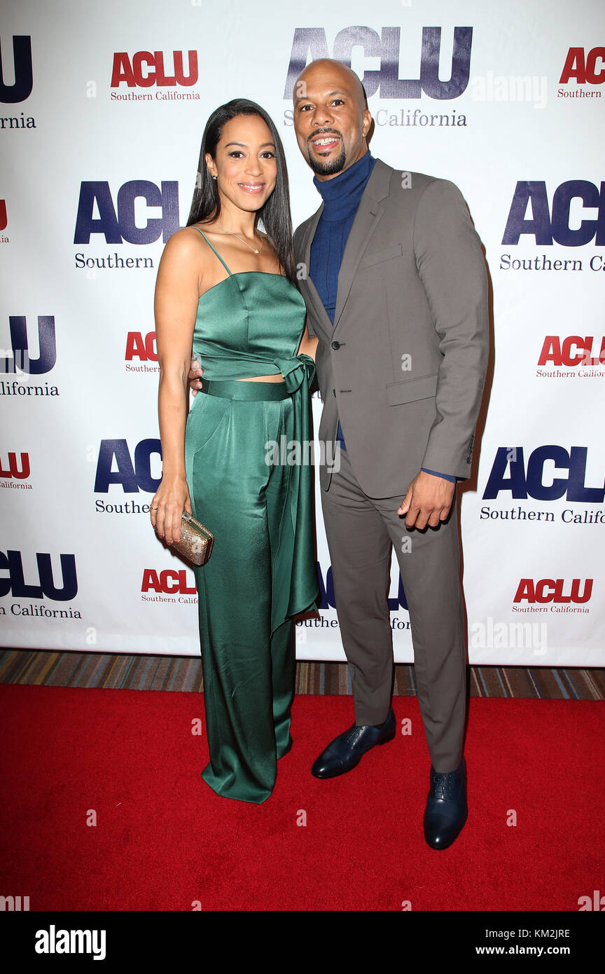 Beverly Hills, Ca. 3rd Dec, 2017. Angela Rye, Common, at ACLU SoCal's ...