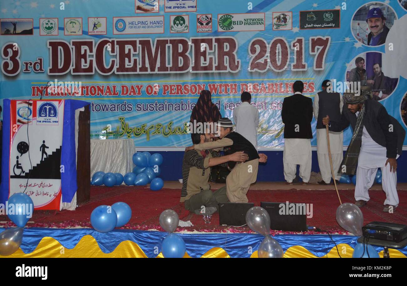 Karachi, Pakistan. 3rd December, 2017. Dumb and Deaf Association ...