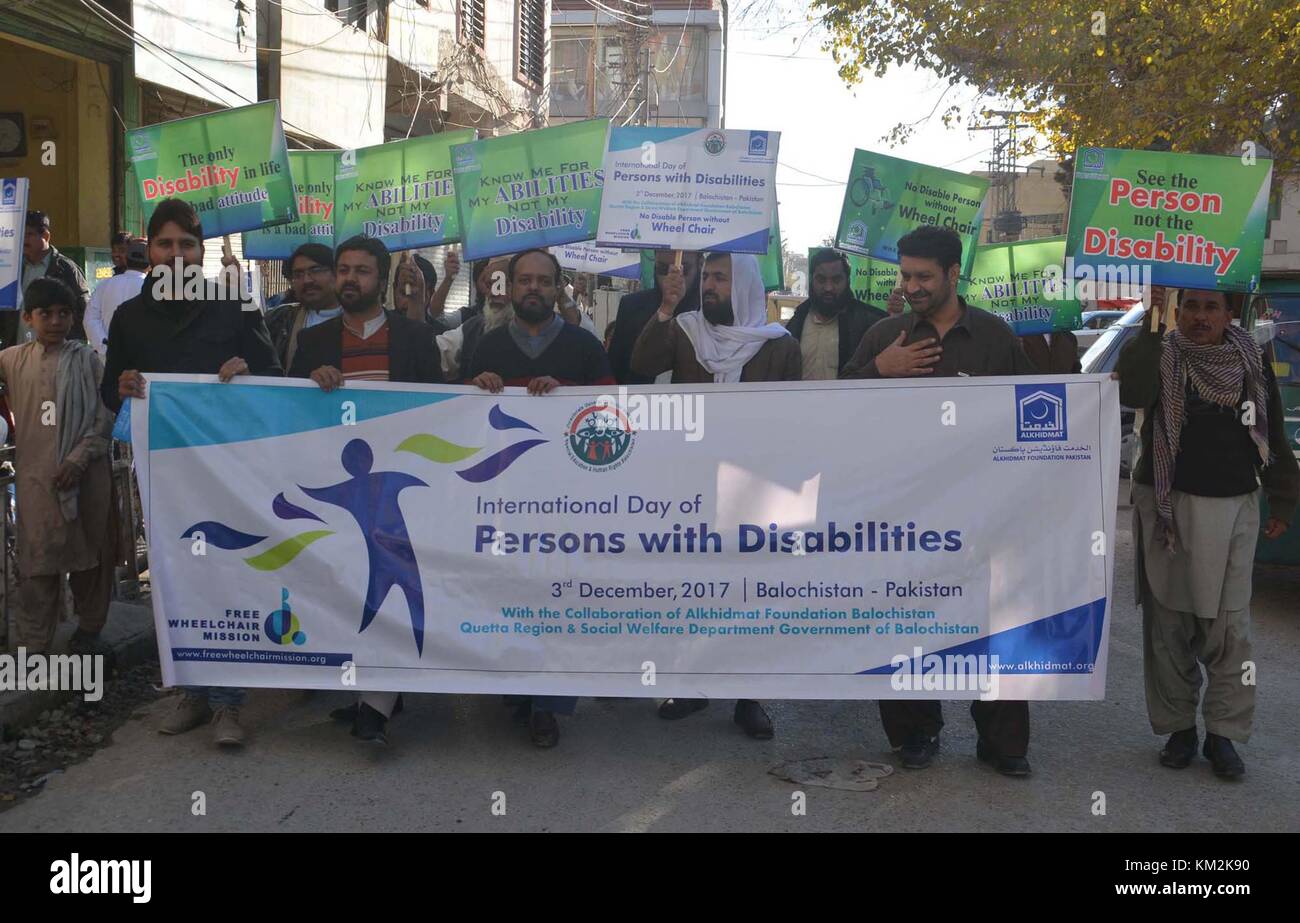 Karachi, Pakistan. 3rd December, 2017. Dumb and Deaf Association ...