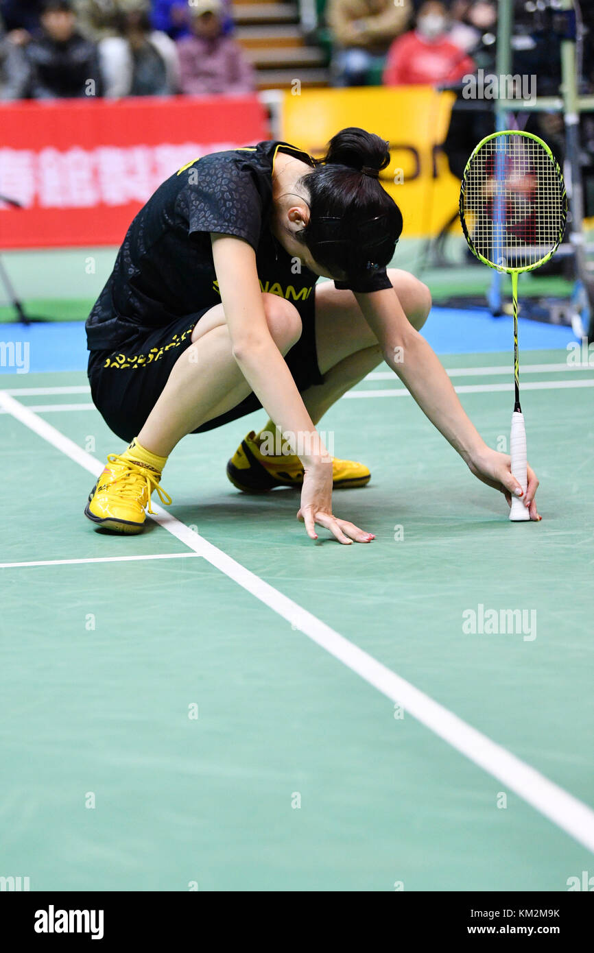 Tokyo, Japan. Credit: MATSUO. 3rd Dec, 2017. Aya Ohori Badminton : The ...