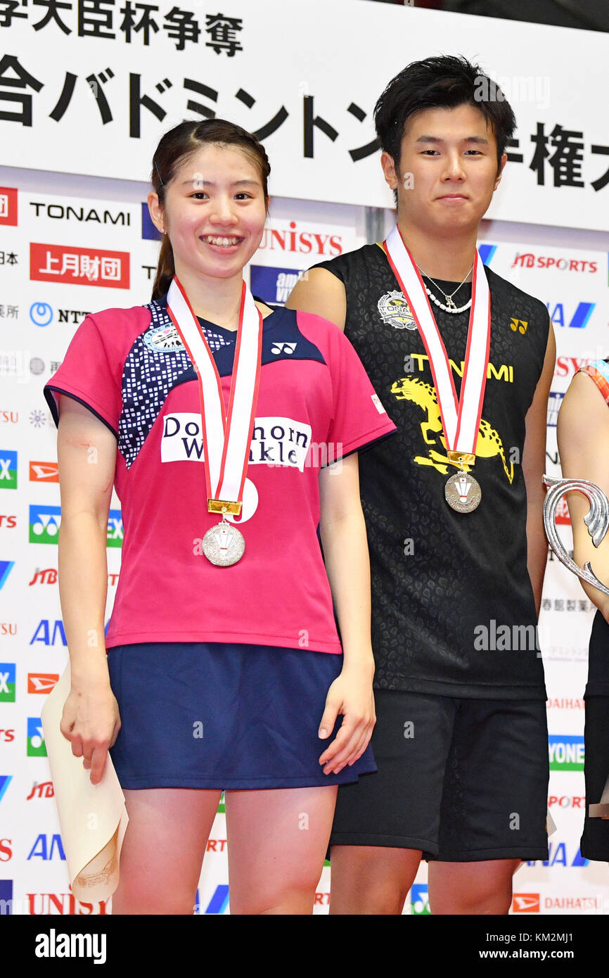 Tokyo, Japan. Credit: MATSUO. 3rd Dec, 2017. Yugo Kobayashi & Chiharu ...