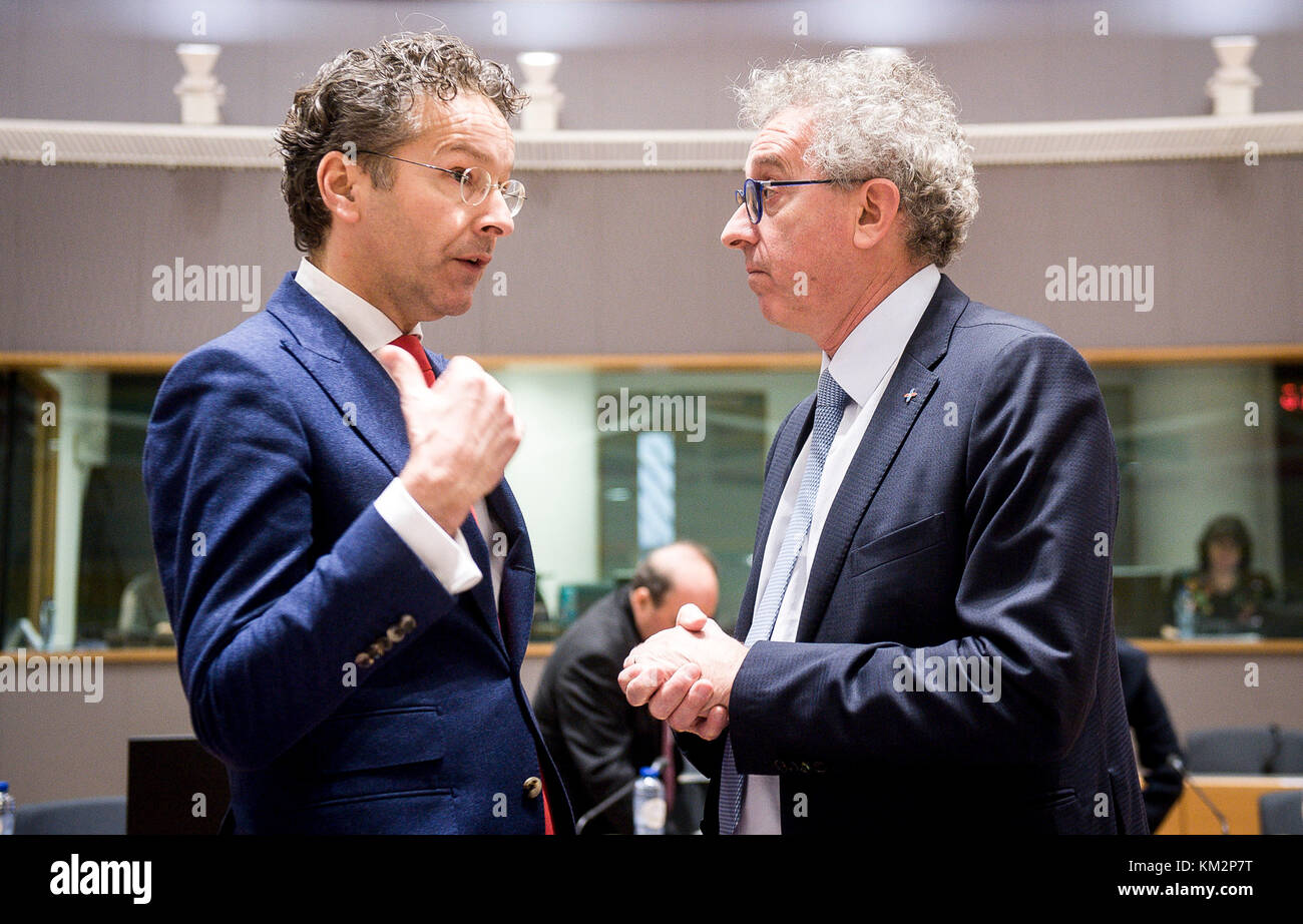Brussels, Belgium. 04th Dec, 2017. Outcoming Eurogroup President Dutch ...