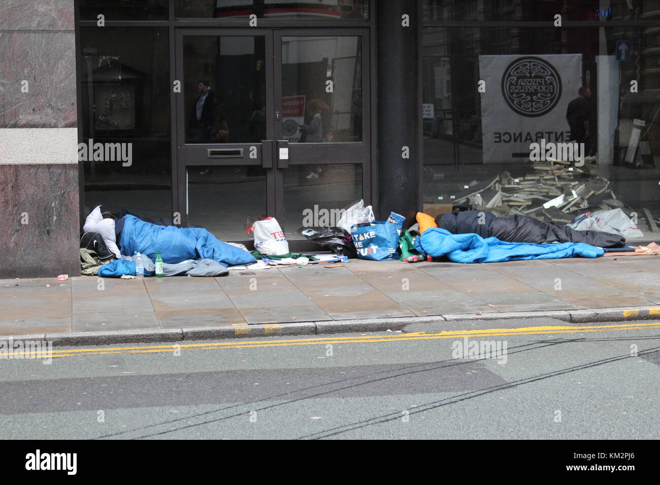 Manchester, England, UK. 04th Dec, 2017. Shocking scale of homelessness ...