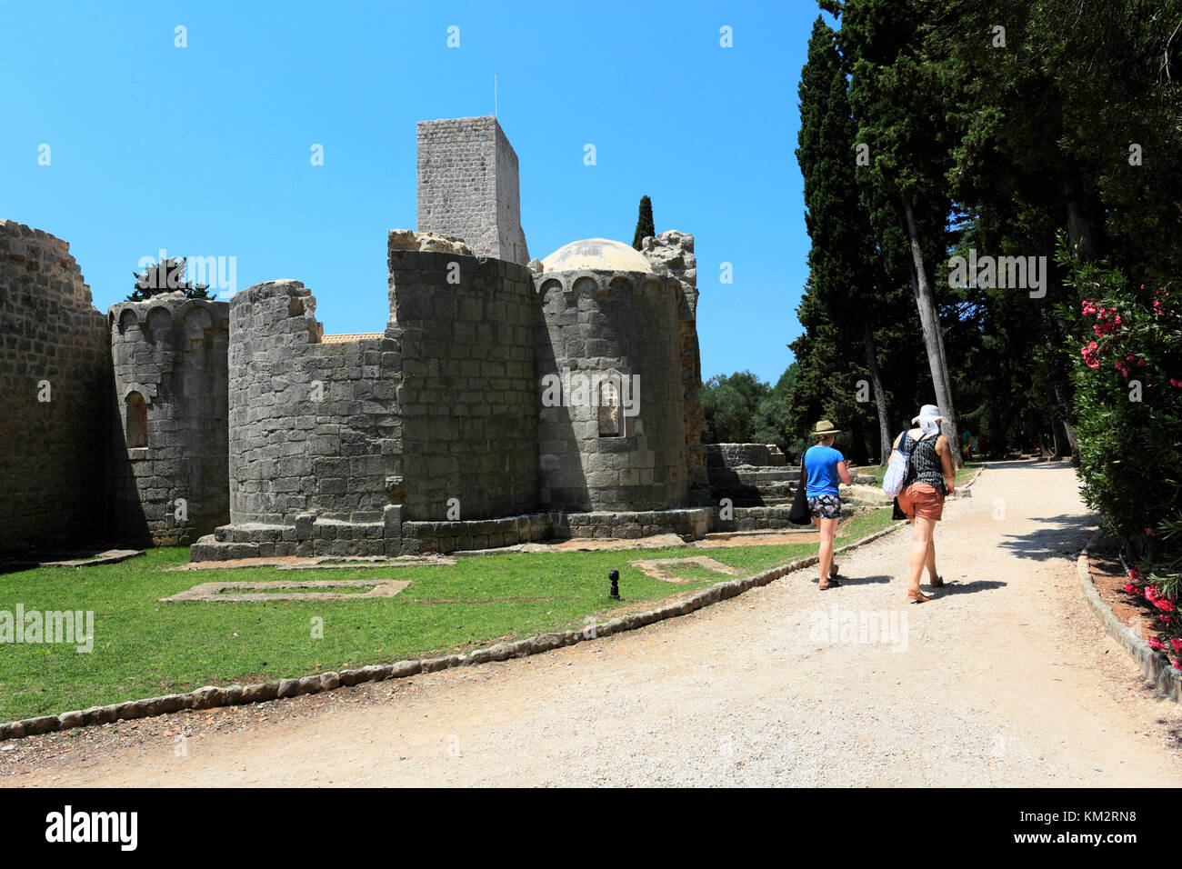 The Benedictine Monastery, Lokrum Island, Dubrovnik, Dubrovnik-Neretva ...
