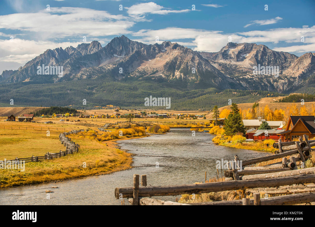 The beautiful mountain town of Stanley, Idaho where currently the ...