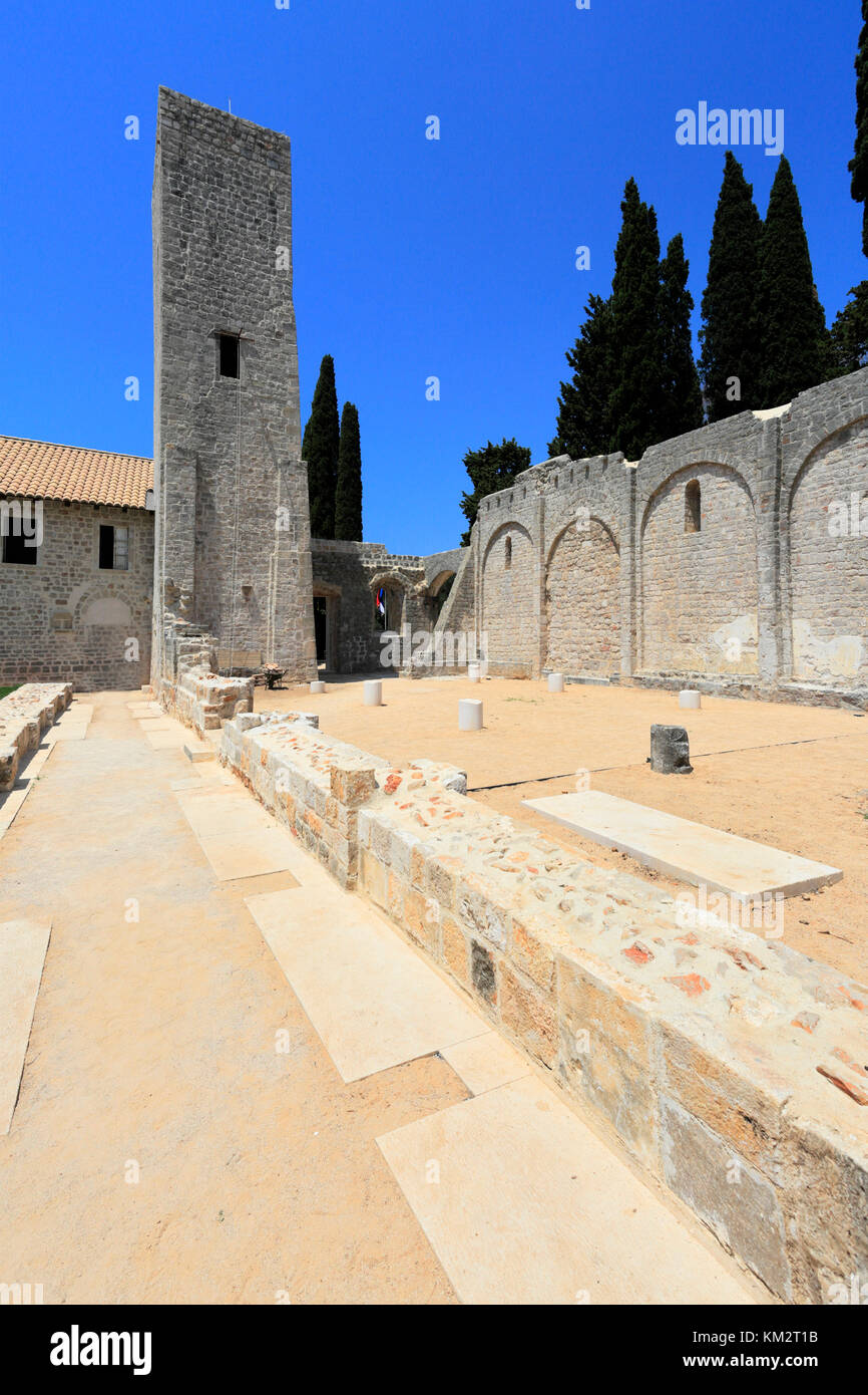The Benedictine Monastery, Lokrum Island, Dubrovnik, Dubrovnik-Neretva ...