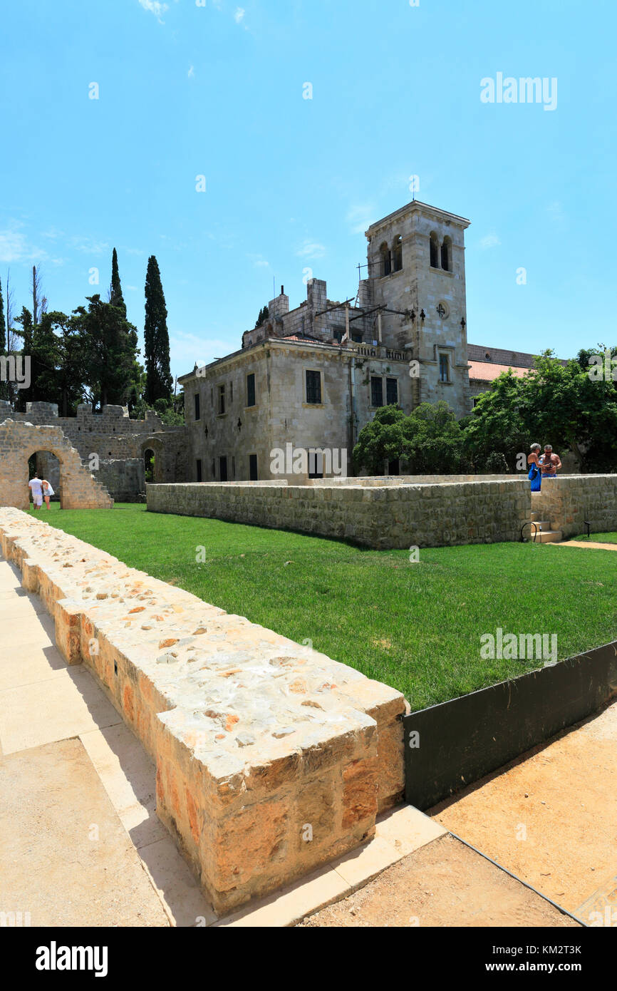The Benedictine Monastery, Lokrum Island, Dubrovnik, Dubrovnik-Neretva ...