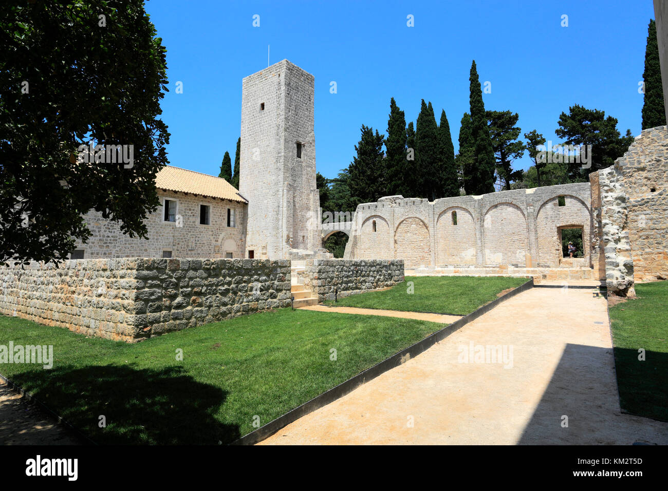 The Benedictine Monastery, Lokrum Island, Dubrovnik, Dubrovnik-Neretva ...