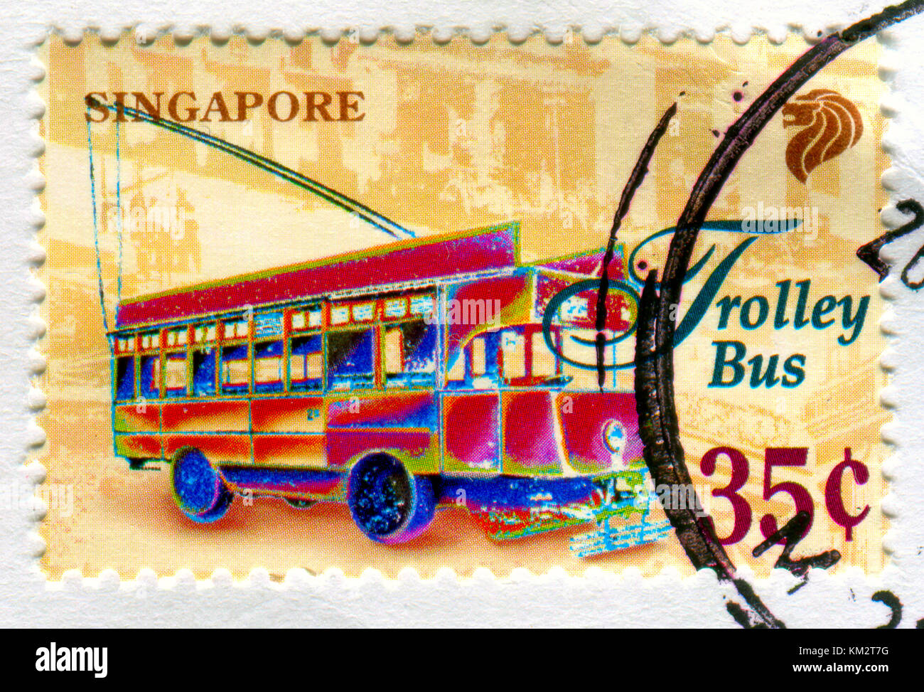 Singapore bus sign hi-res stock photography and images - Alamy