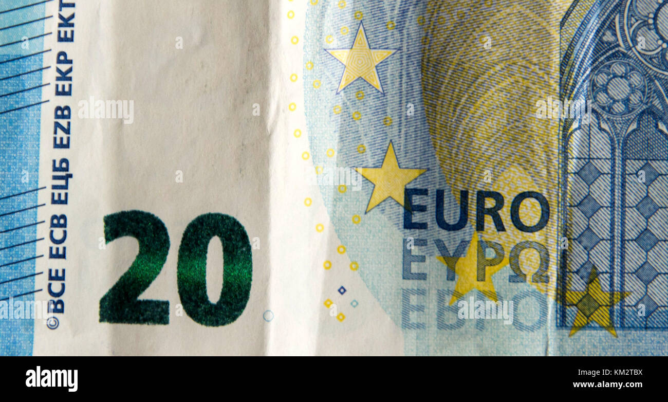 Close up photo of a part of euro, macro shot Stock Photo - Alamy