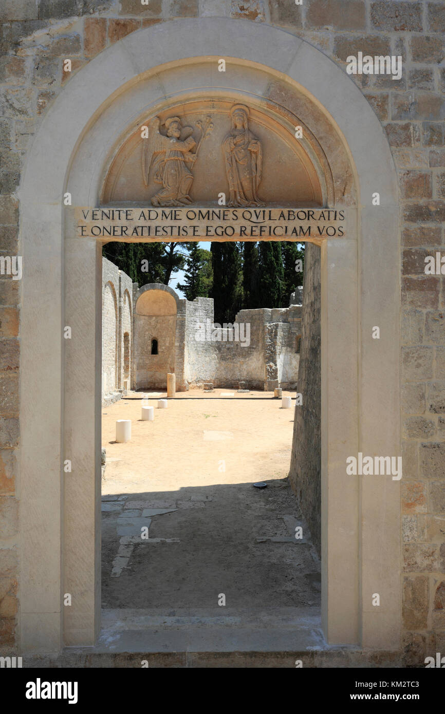 The Benedictine Monastery, Lokrum Island, Dubrovnik, Dubrovnik-Neretva ...