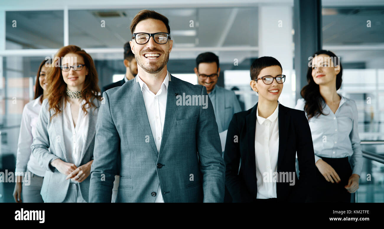 Group of happy business people Stock Photo - Alamy