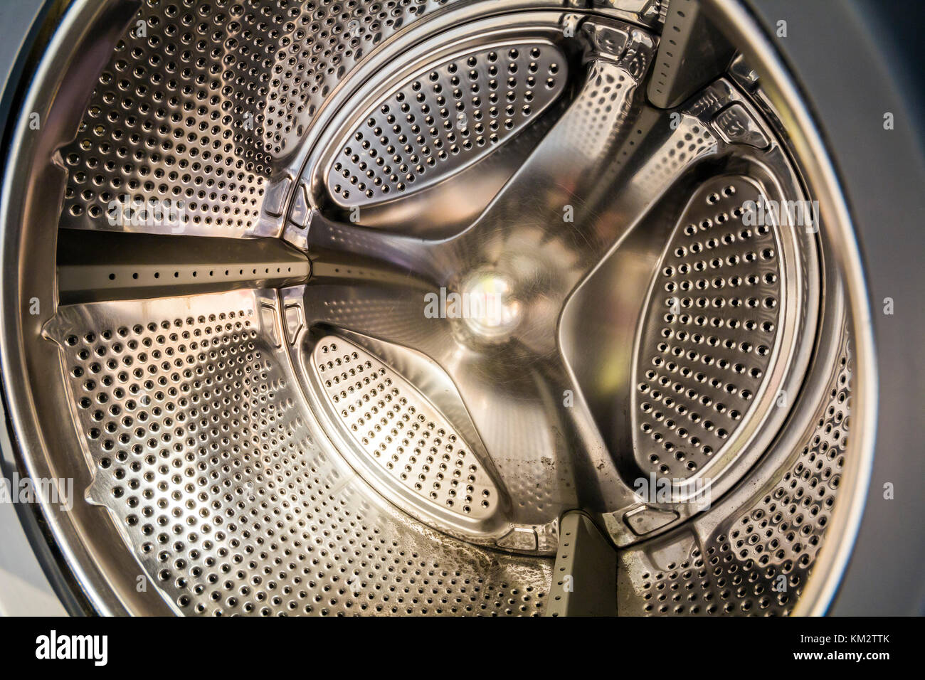 Inside view of a drum of a washing machine Stock Photo - Alamy