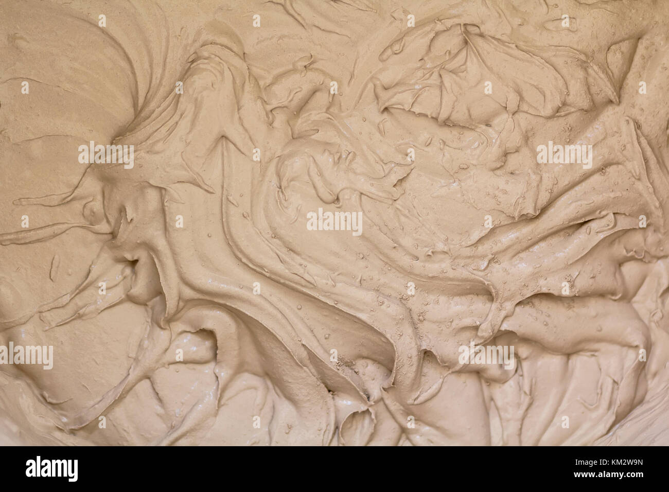 Yellow texture of cream swirl for usage as background Stock Photo - Alamy