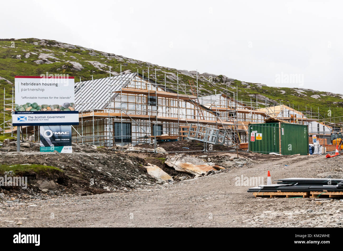 Affordable homes being built for Hebridean Housing Partnership at Pairc ...