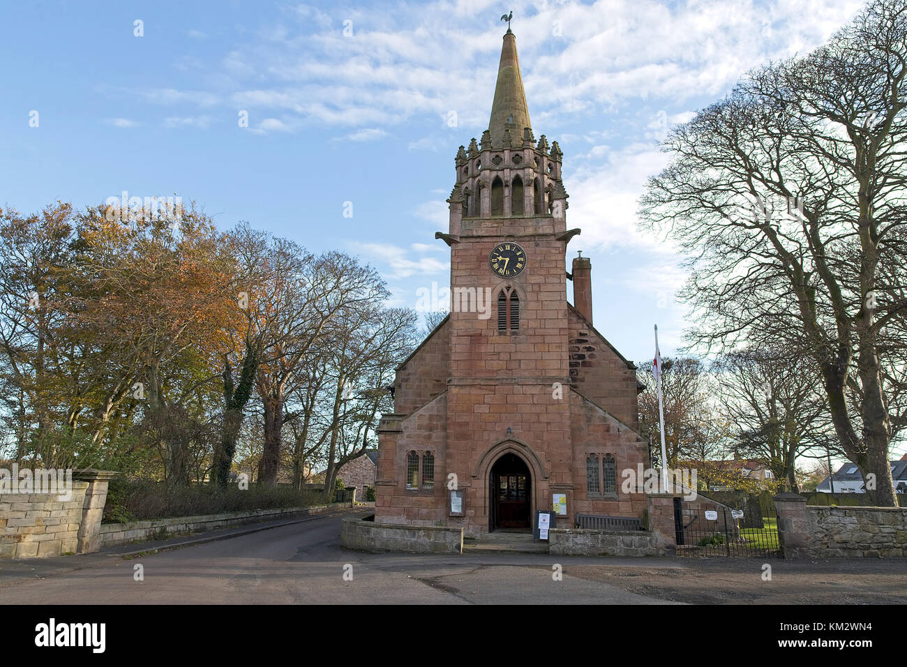 St Ebba / St Aebbe Anglican Parish Church of Beadnell Stock Photo - Alamy