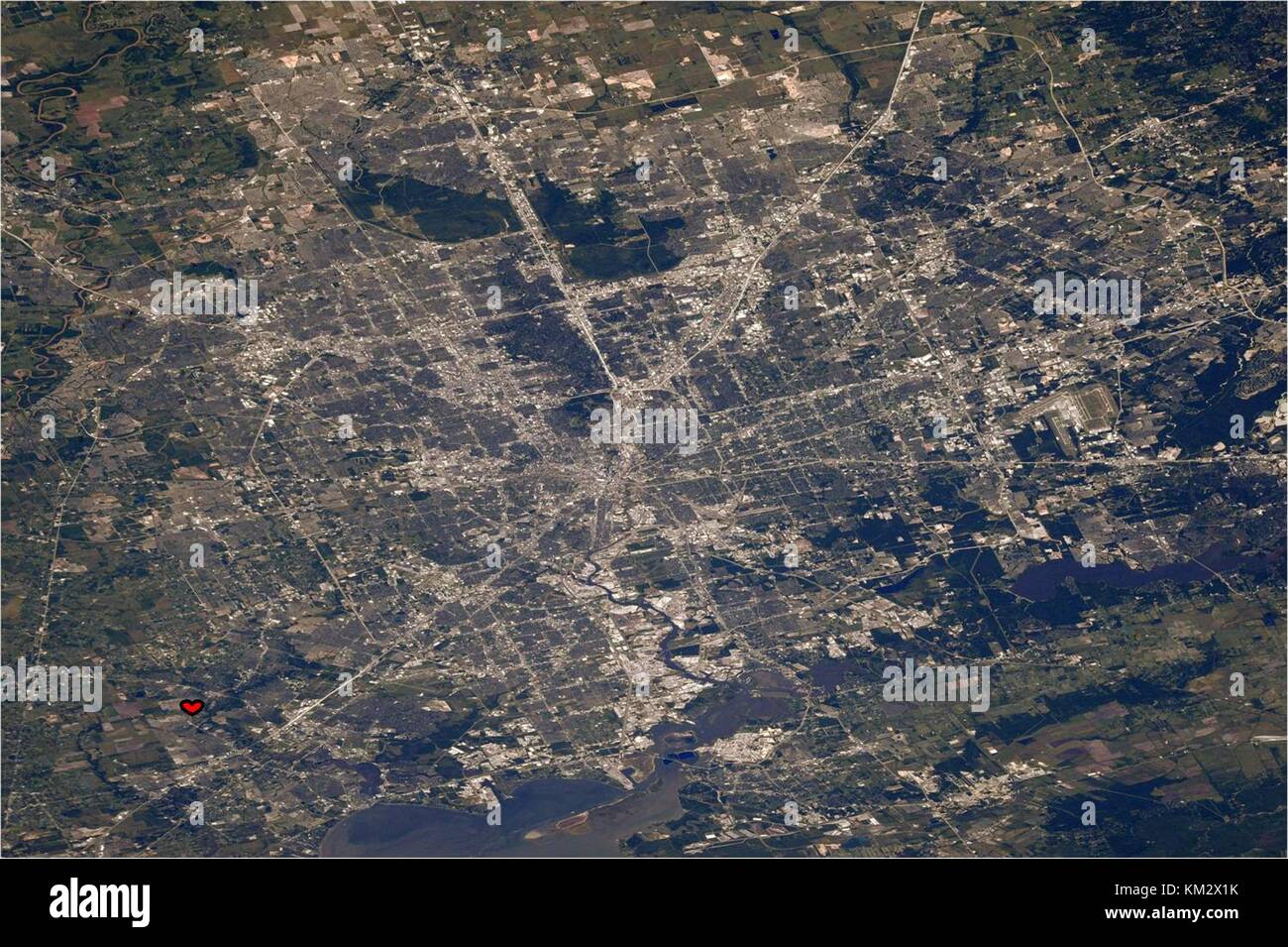 Daytime view of Houston, Texas the International Space Station as seen ...