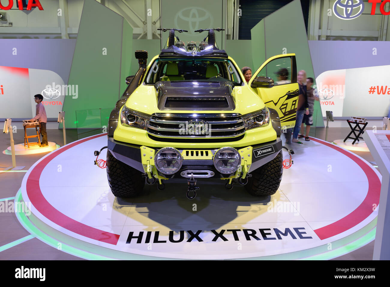 DUBAI, UAE - NOVEMBER 18: Toyota Hilux Xtreme Concept car is on Dubai ...