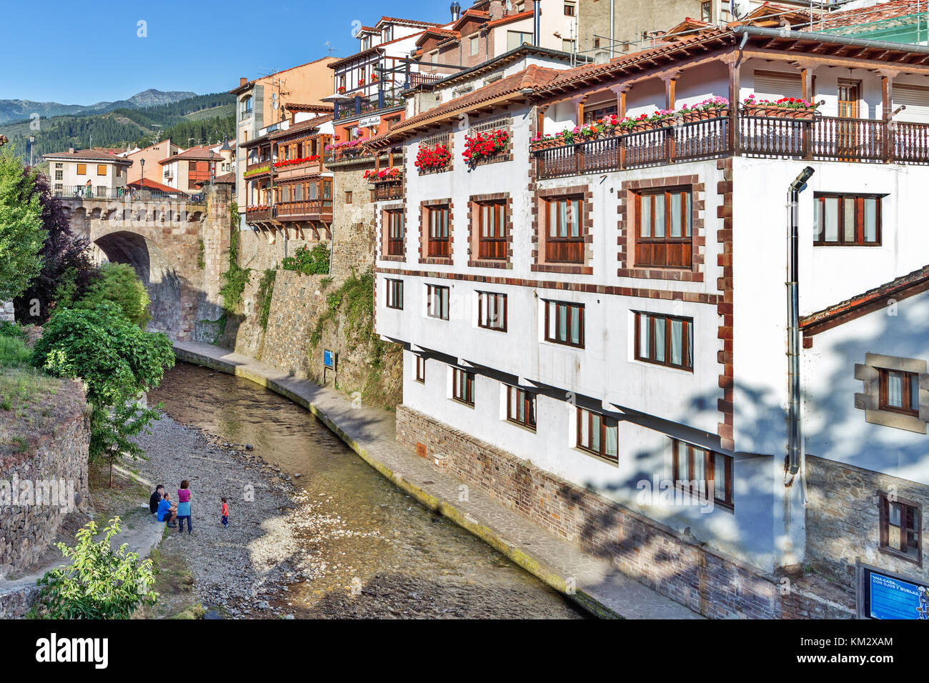 Traditional Architecture In Town Potes High Resolution Stock ...