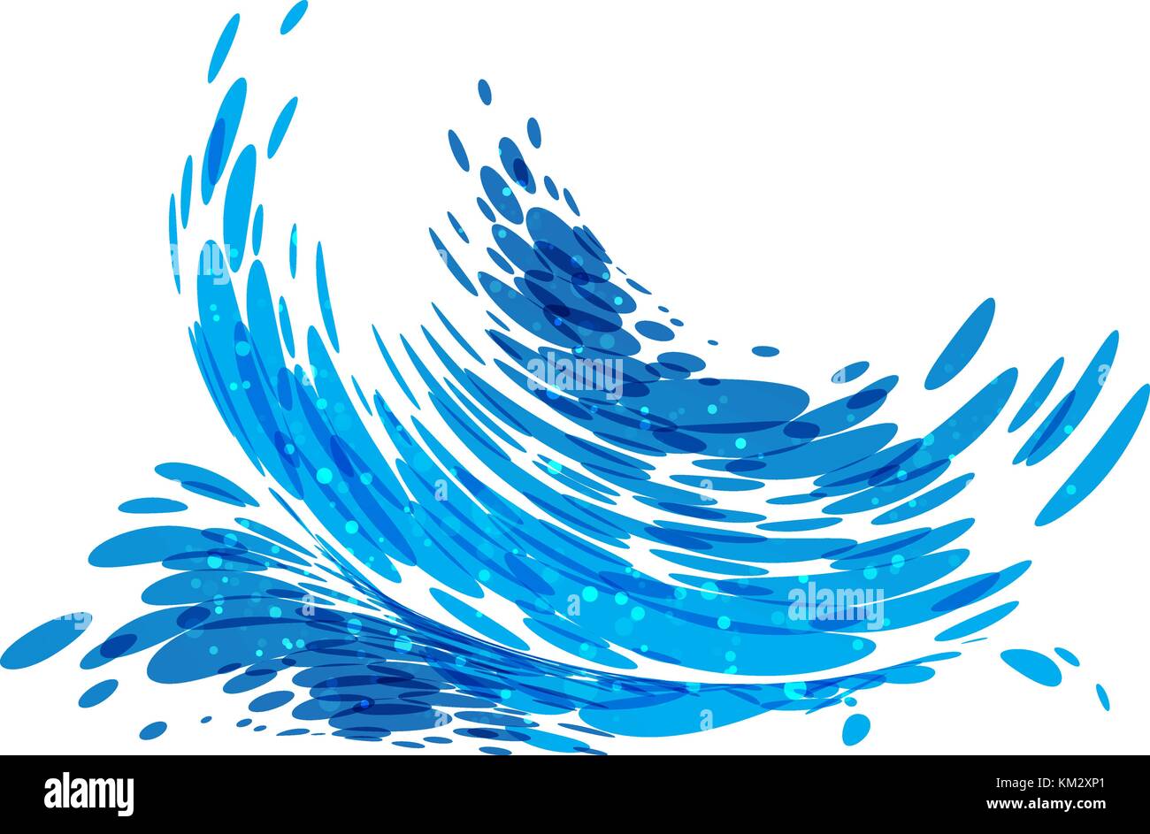 Splashes drops on water Stock Vector Images - Alamy