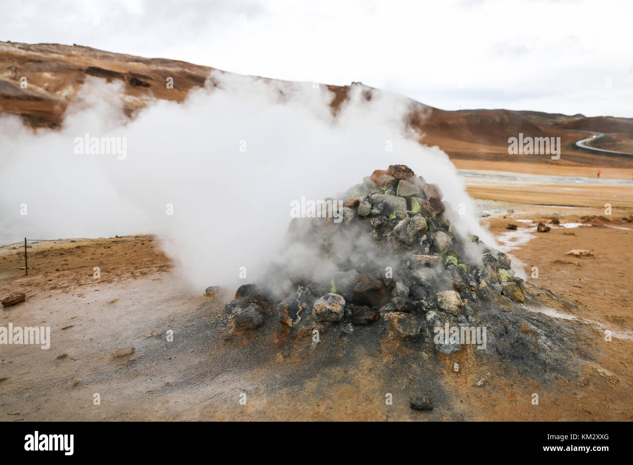 Namafjall geothermal area in North of Iceland Stock Photo - Alamy