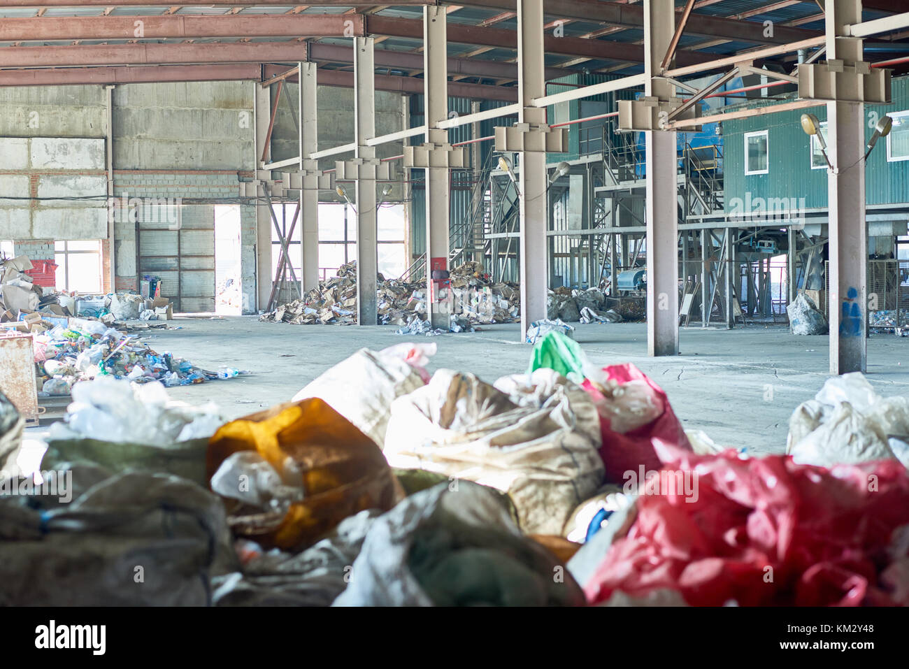 Empty Waste Processing Plant Stock Photo - Alamy