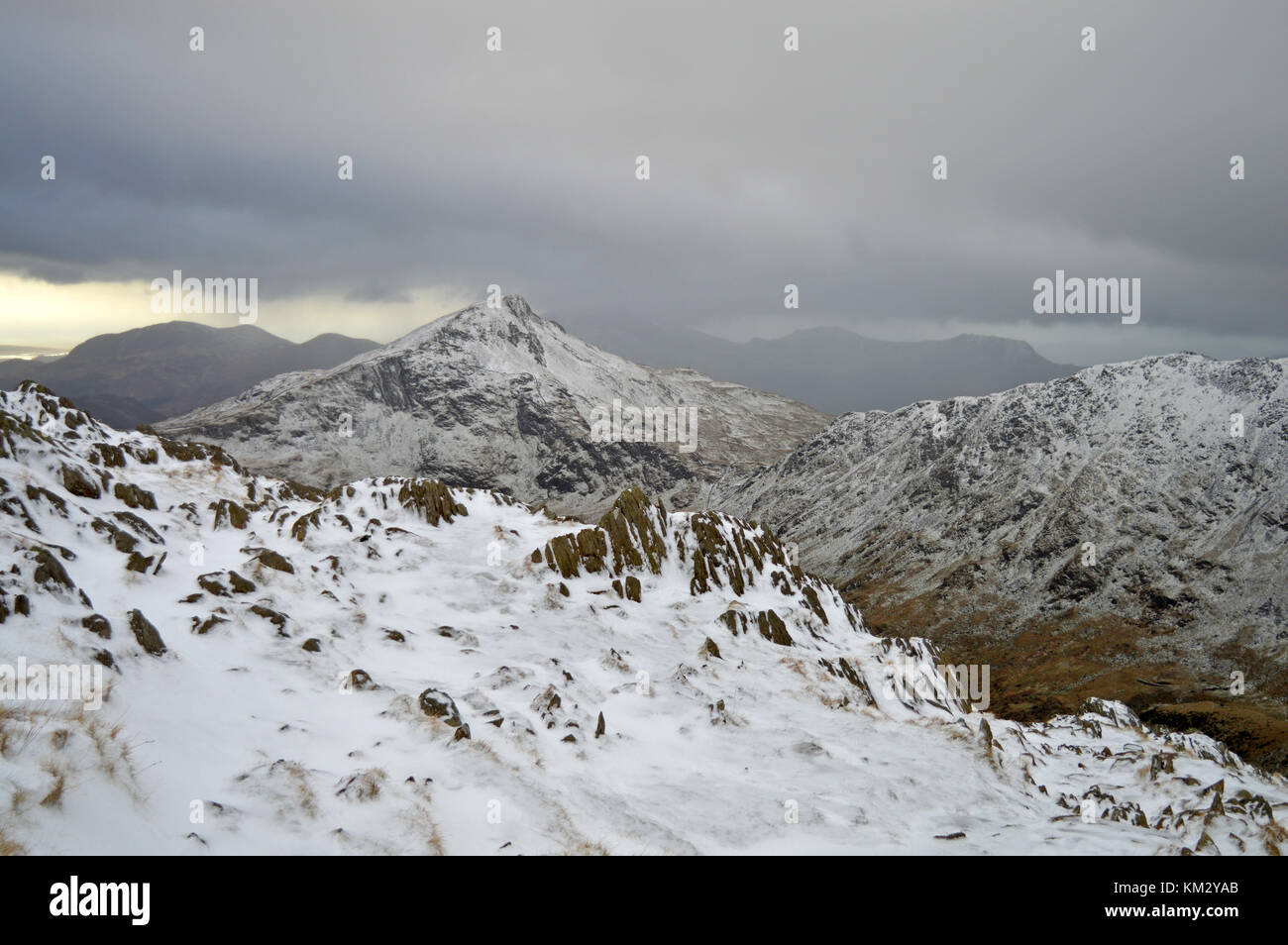 Watkin Path Snowdonia Stock Photo - Alamy