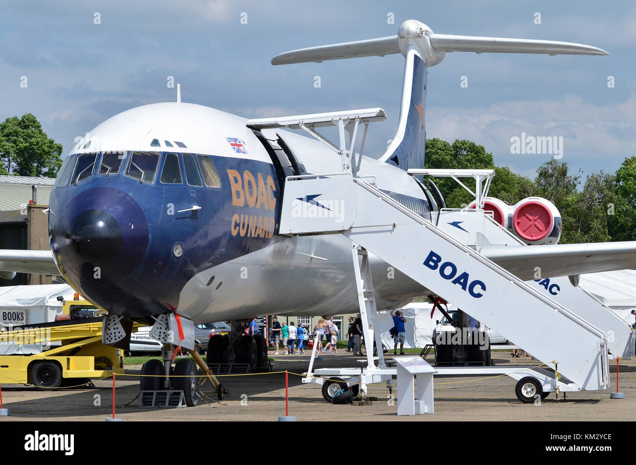 Vickers Super VC10 in BOAC Cunard markings, Duxford, UK Stock Photo - Alamy