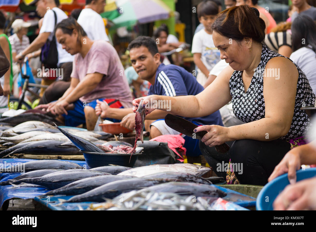 Fish market seafood philippines hi-res stock photography and images - Alamy