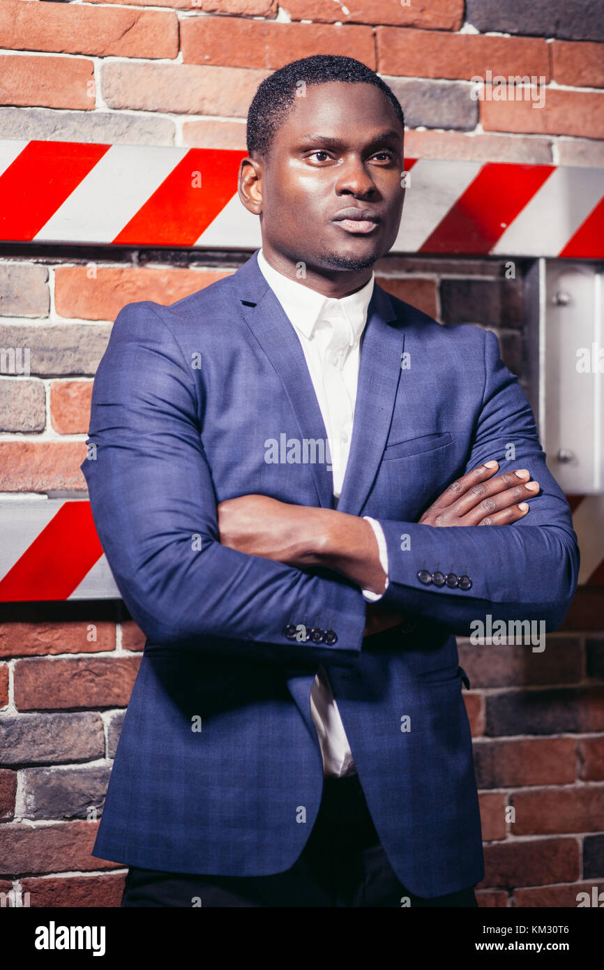 portrait of successful african office worker Stock Photo - Alamy