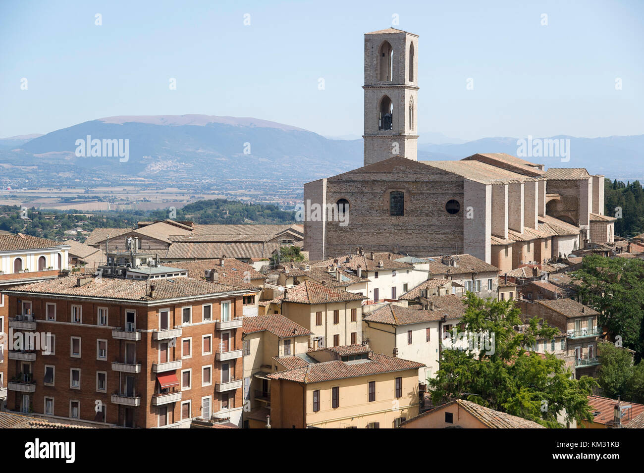 Gothic Basilica di San Domenico (Basilica of Saint Dominic) in Perugia ...