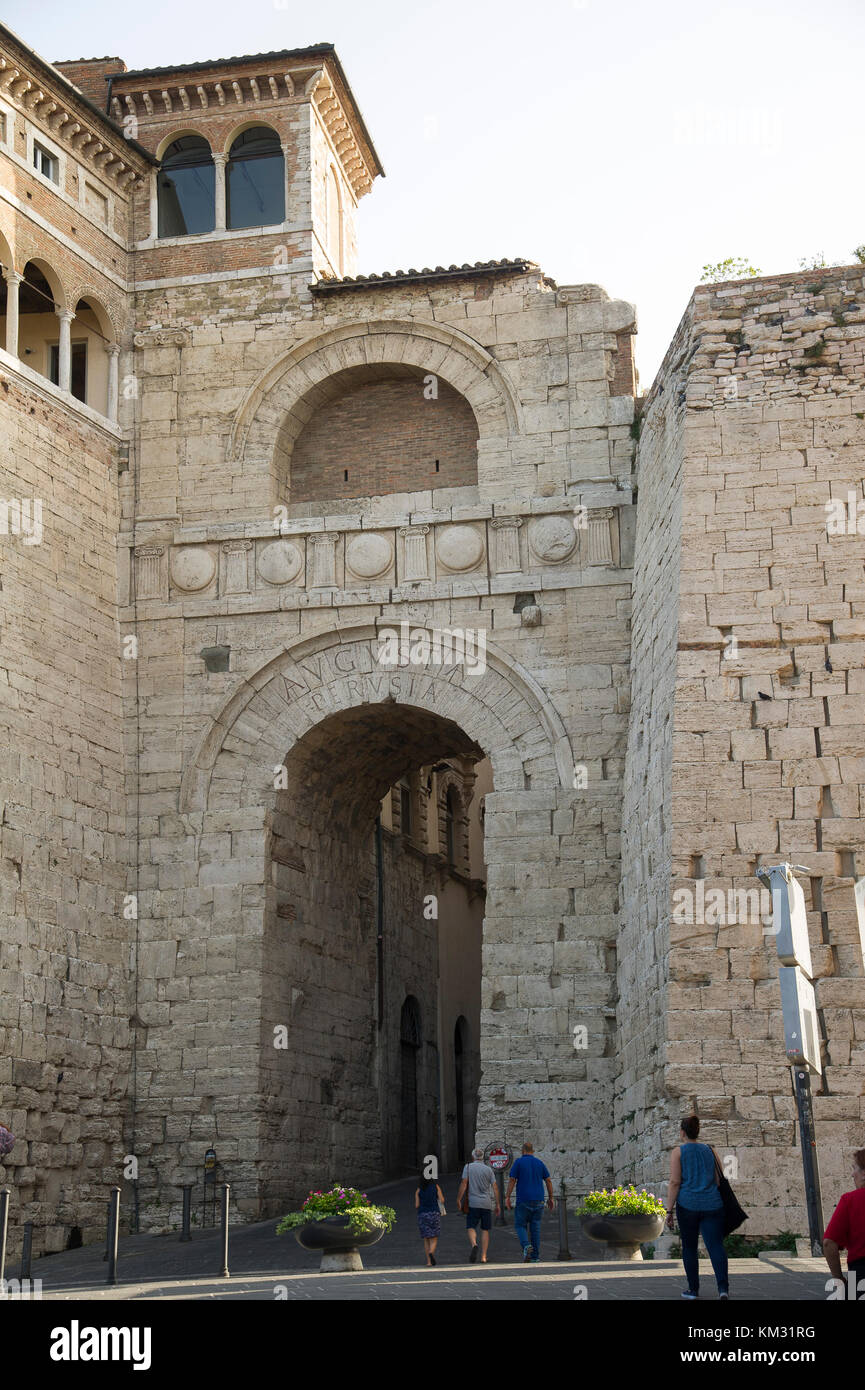 Monumental Etruscan Arch from III-century BC restored by Augustus in I ...