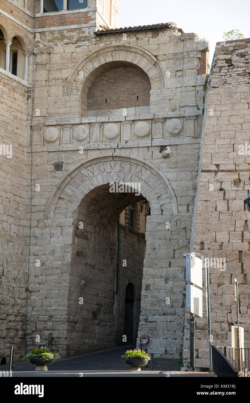 Monumental Etruscan Arch from III-century BC restored by Augustus in I ...