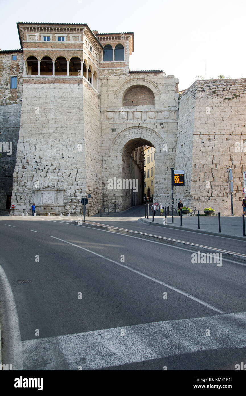 Monumental Etruscan Arch from III-century BC restored by Augustus in I ...