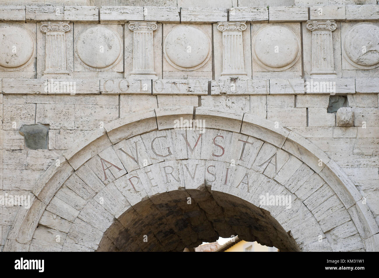 Monumental Etruscan Arch from III-century BC restored by Augustus in I ...