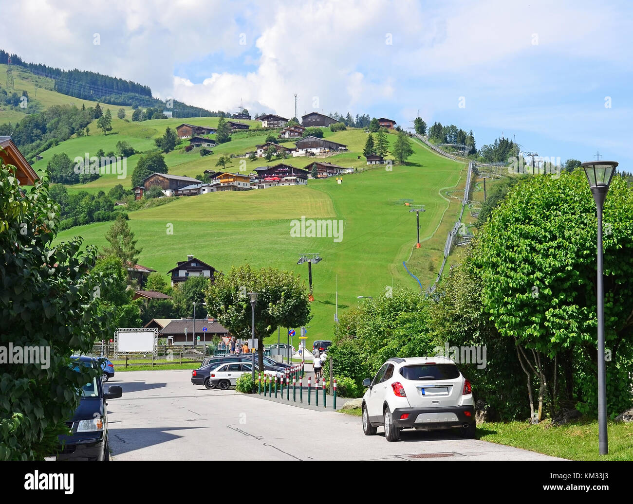 View of Kaprun city in Austria Stock Photo - Alamy
