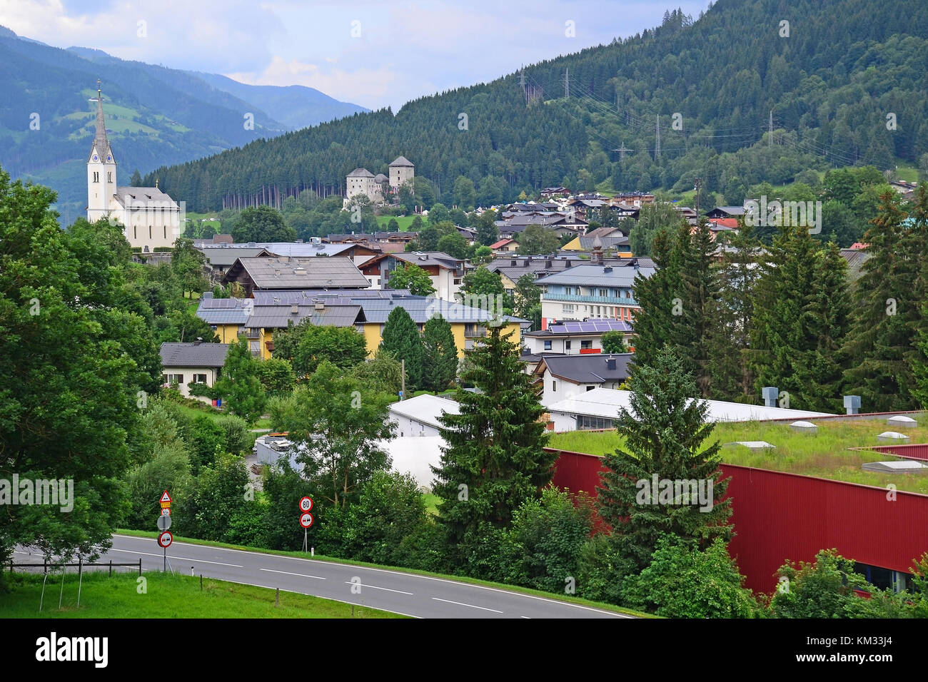 View of Kaprun city in Austria Stock Photo - Alamy