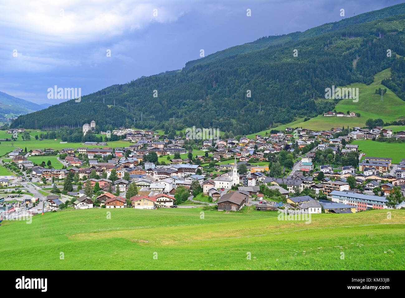 View of Kaprun city in Austria Stock Photo - Alamy