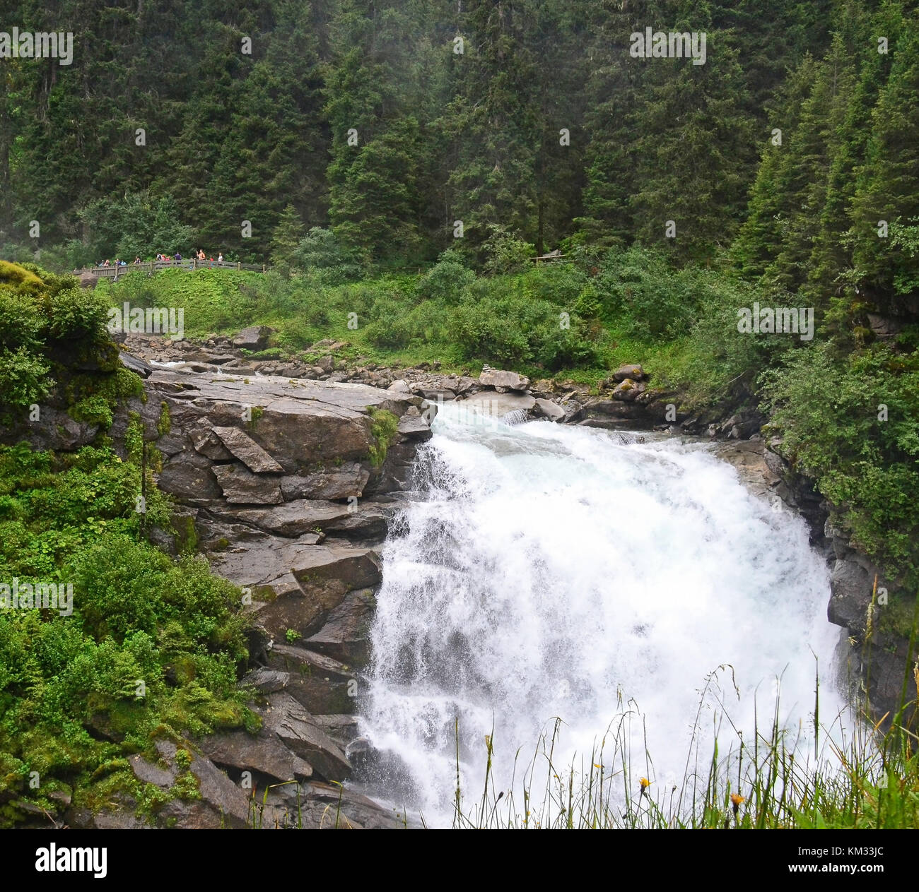 Waterfall in the woods near Kaprun, Austria Stock Photo - Alamy