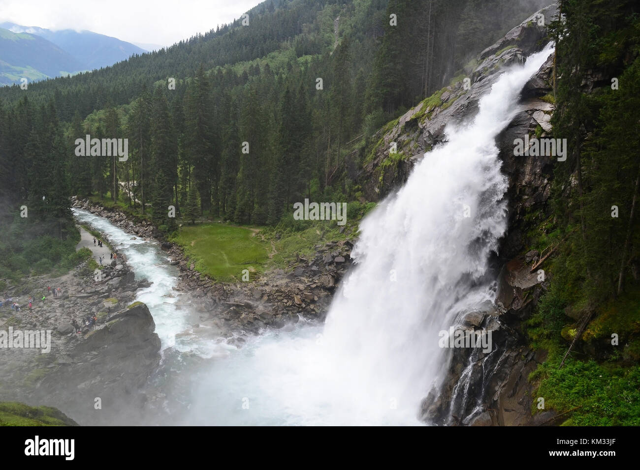 Waterfall in the woods near Kaprun, Austria Stock Photo - Alamy