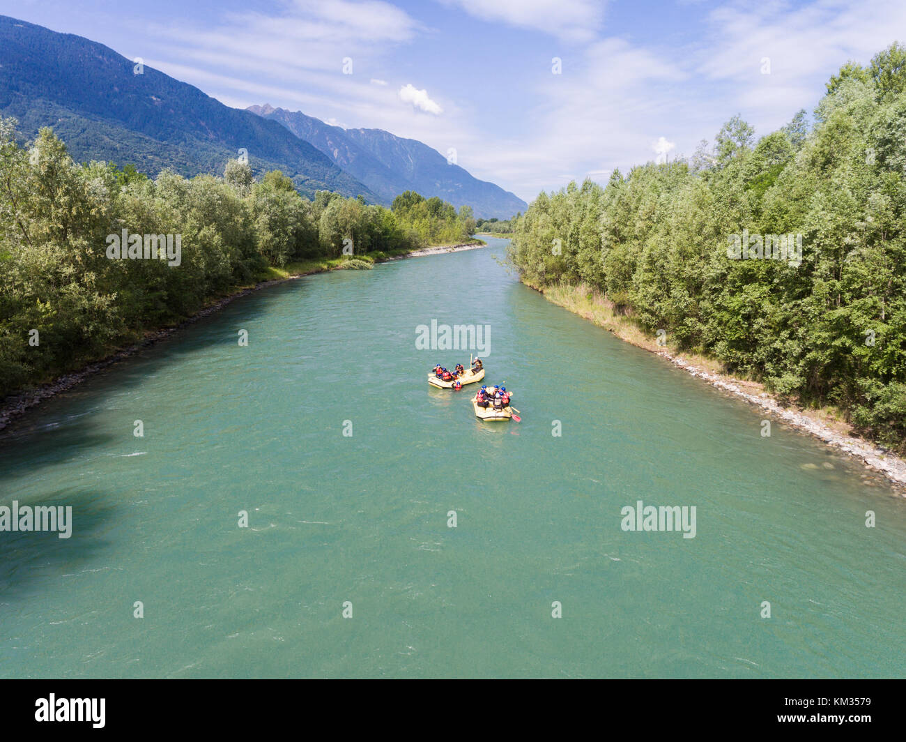 Rafting on the river Stock Photo - Alamy