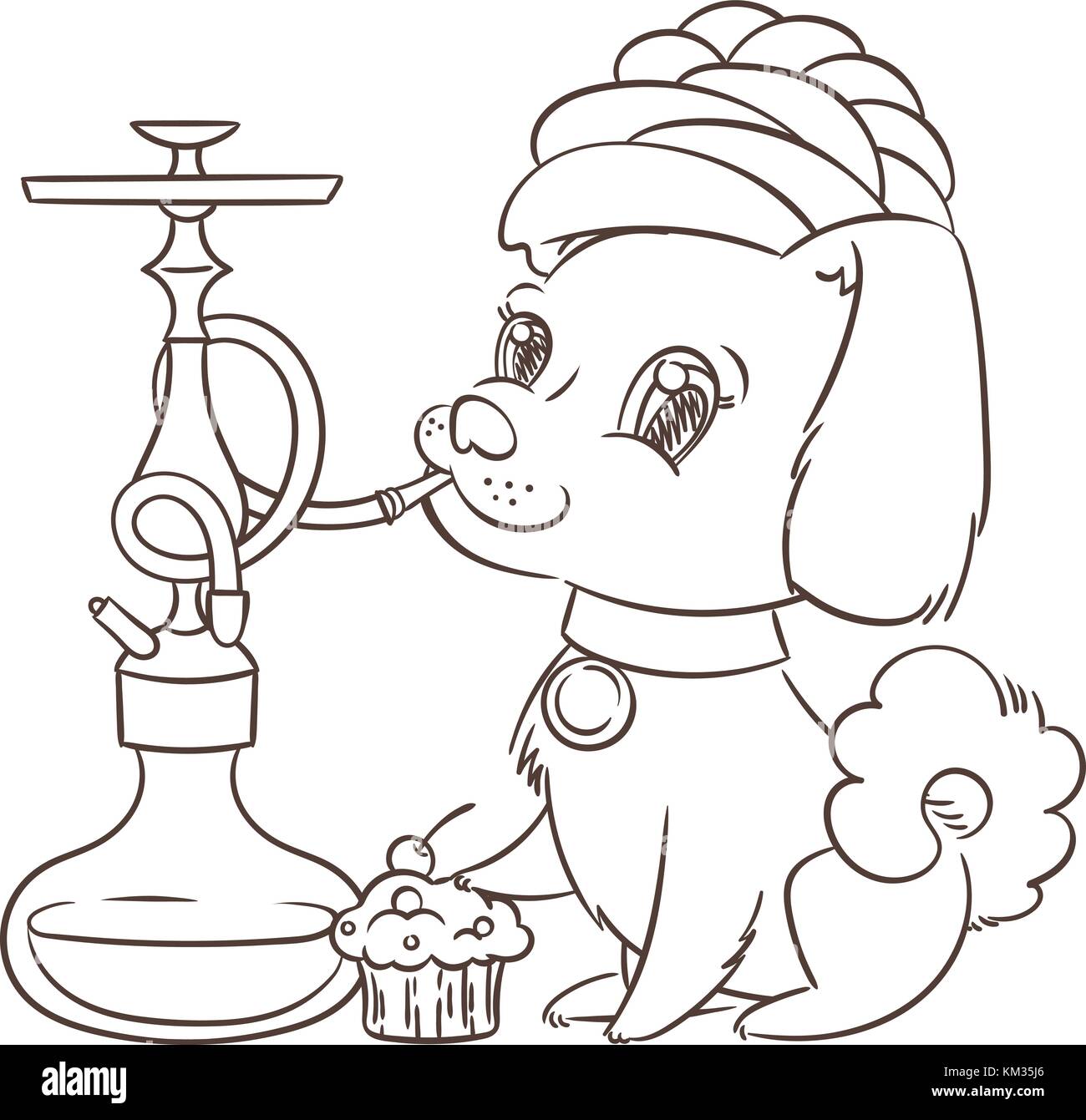Cartoon Smoking Hookah High Resolution Stock Photography and Images - Alamy