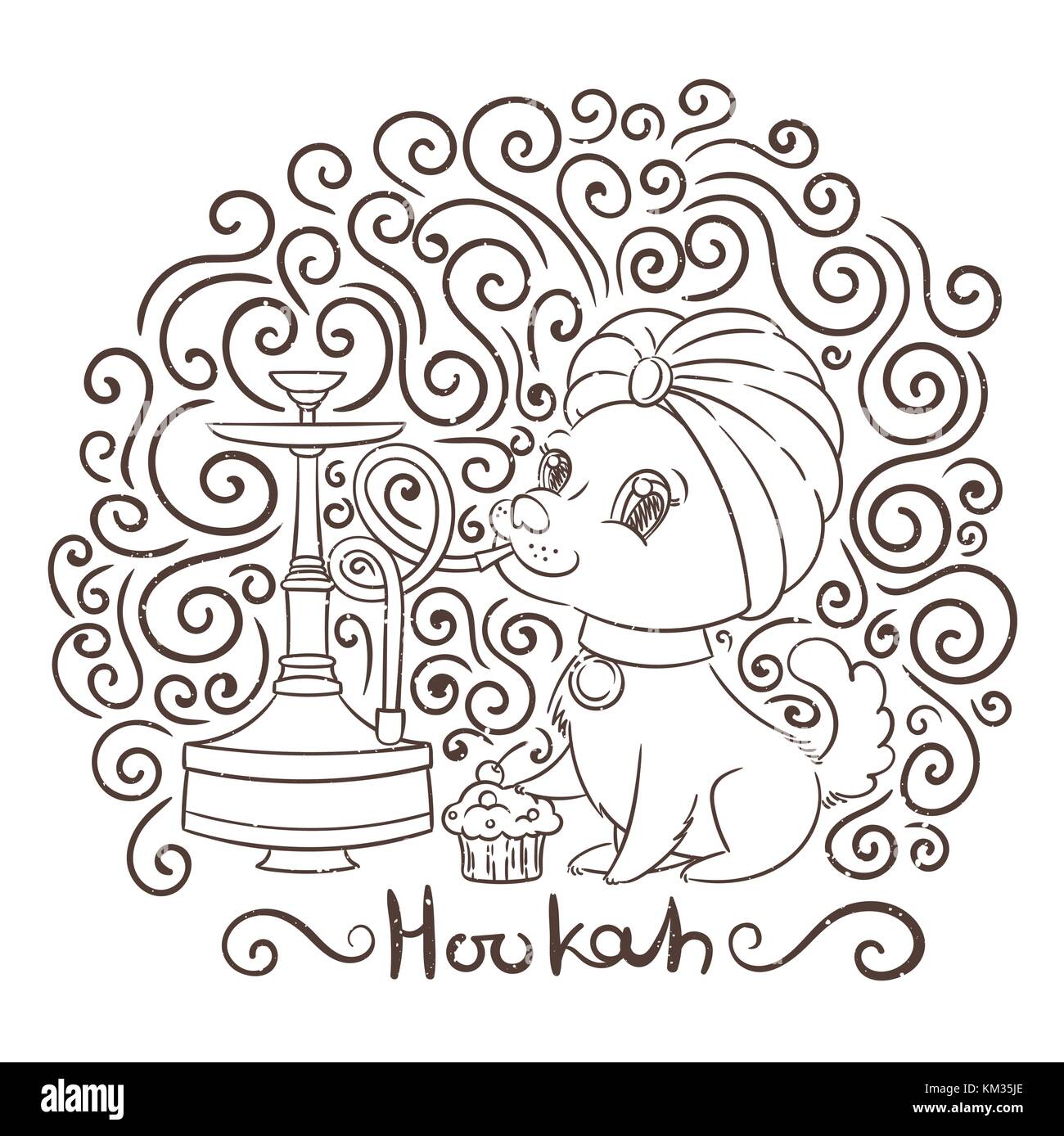 Dog smoking cartoon hi-res stock photography and images - Alamy