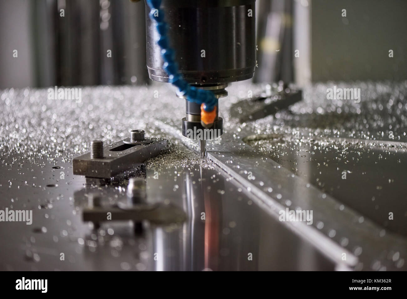 Steel milling machine Stock Photo - Alamy