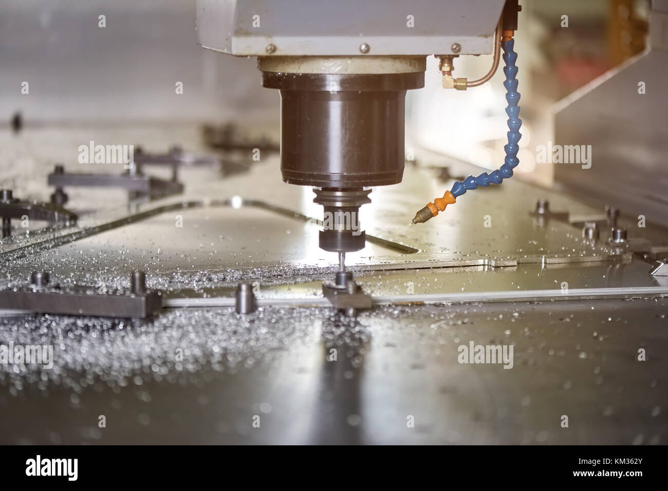 Cnc drilling machine Stock Photo - Alamy