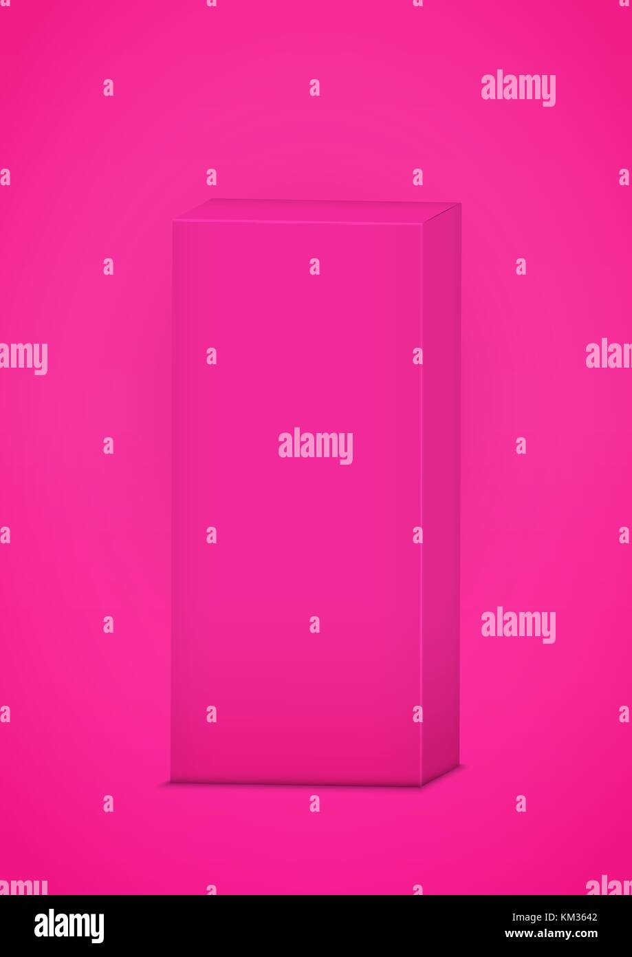 Pink box on pink background Stock Vector Image & Art - Alamy